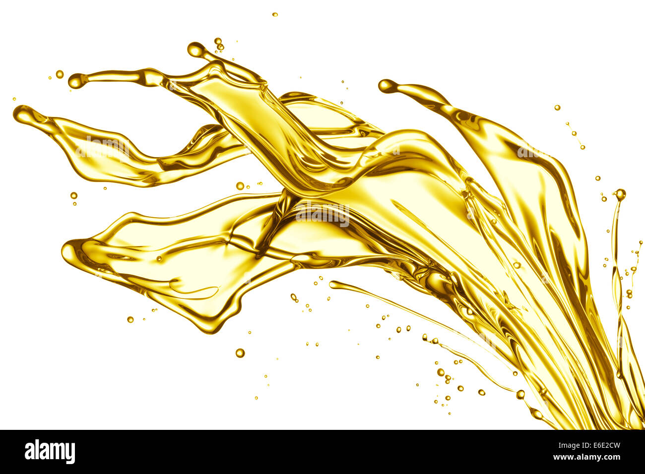 engine oil splashing isolated on white background Stock Photo - Alamy