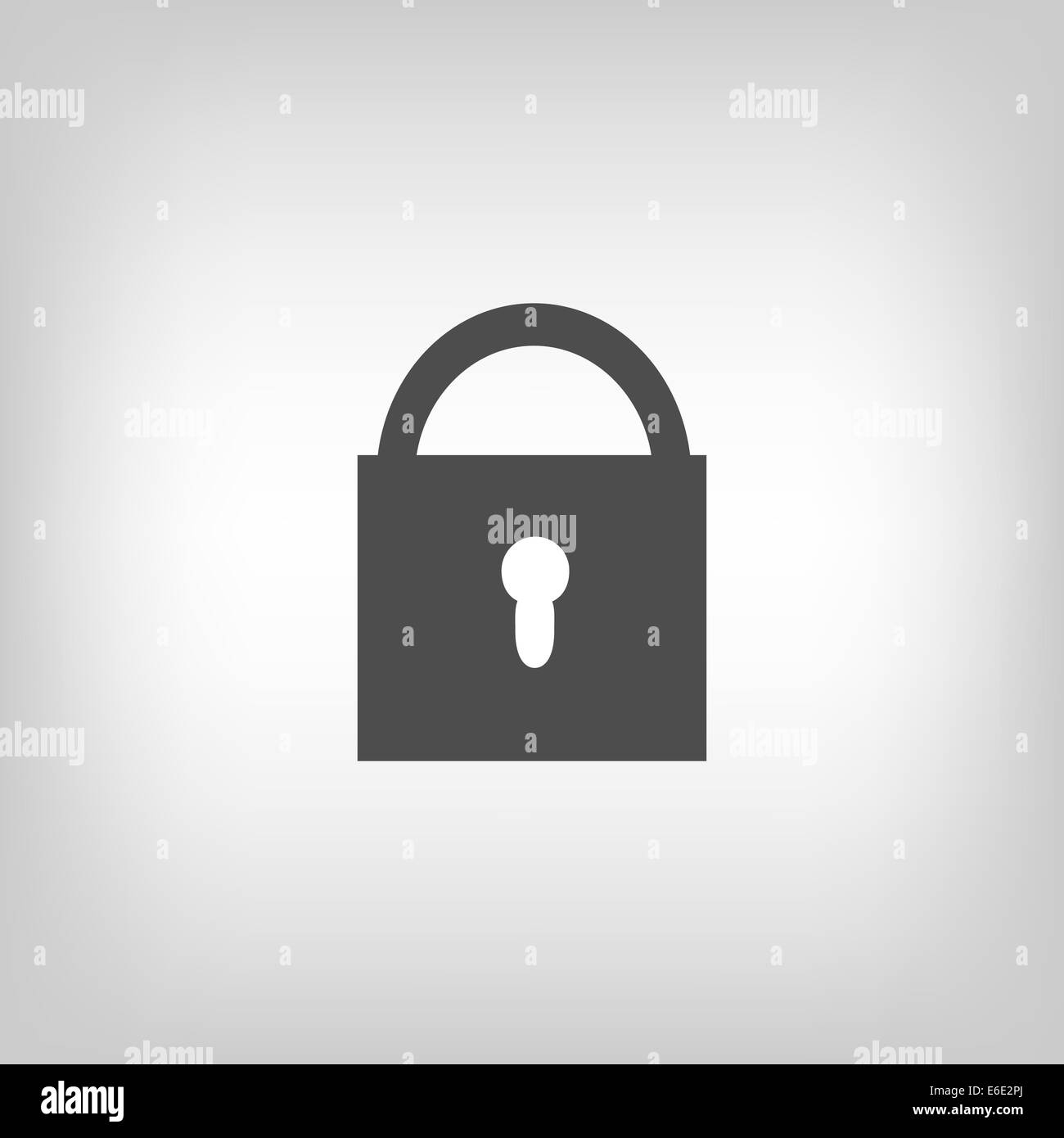 Grey lock icon Stock Photo - Alamy