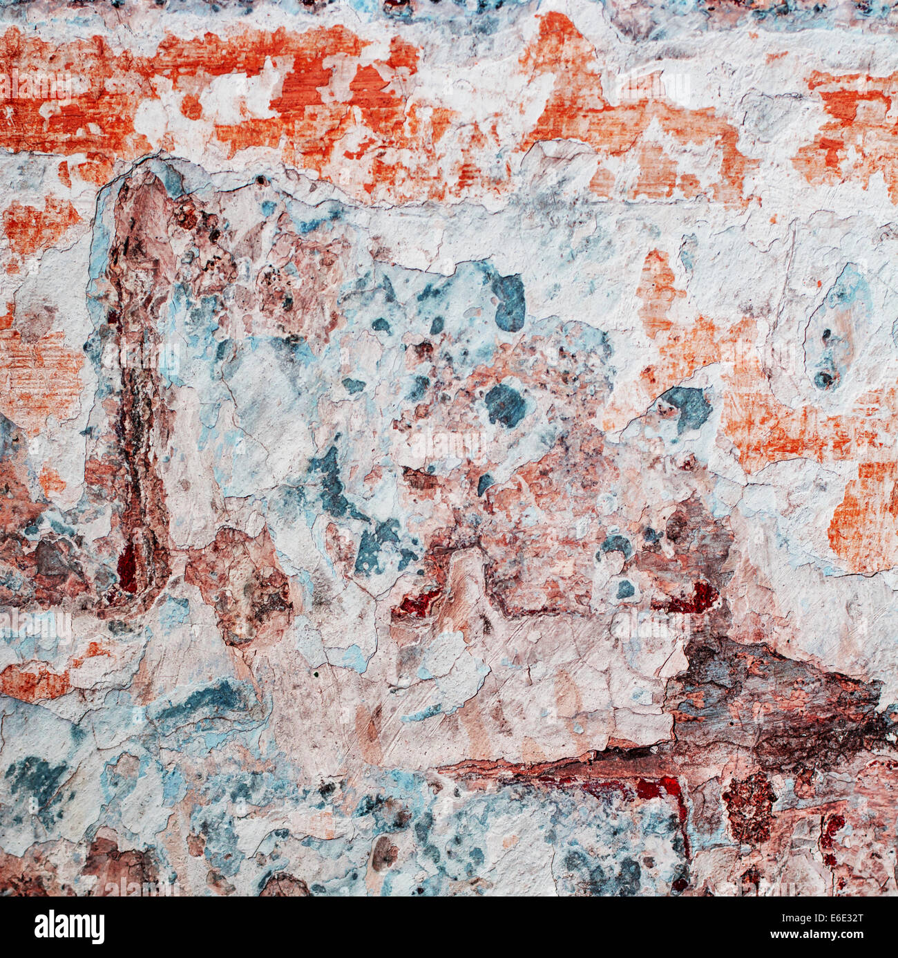old brick wall with faded colors Stock Photo - Alamy