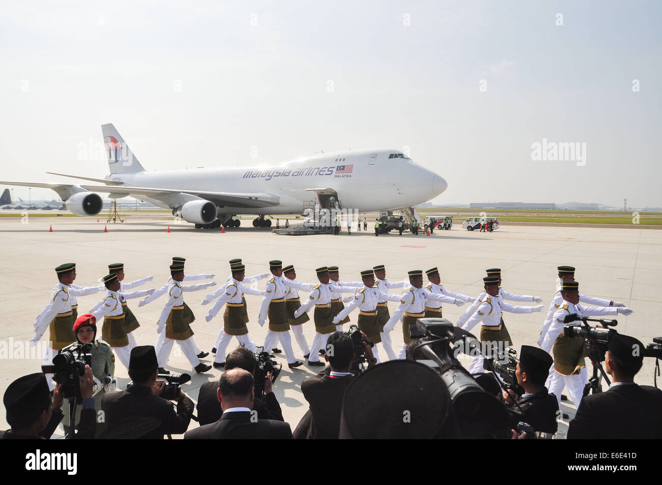 Kuala Lumpur. 22nd Aug, 2014. The remains of the victims of the MH17 ...