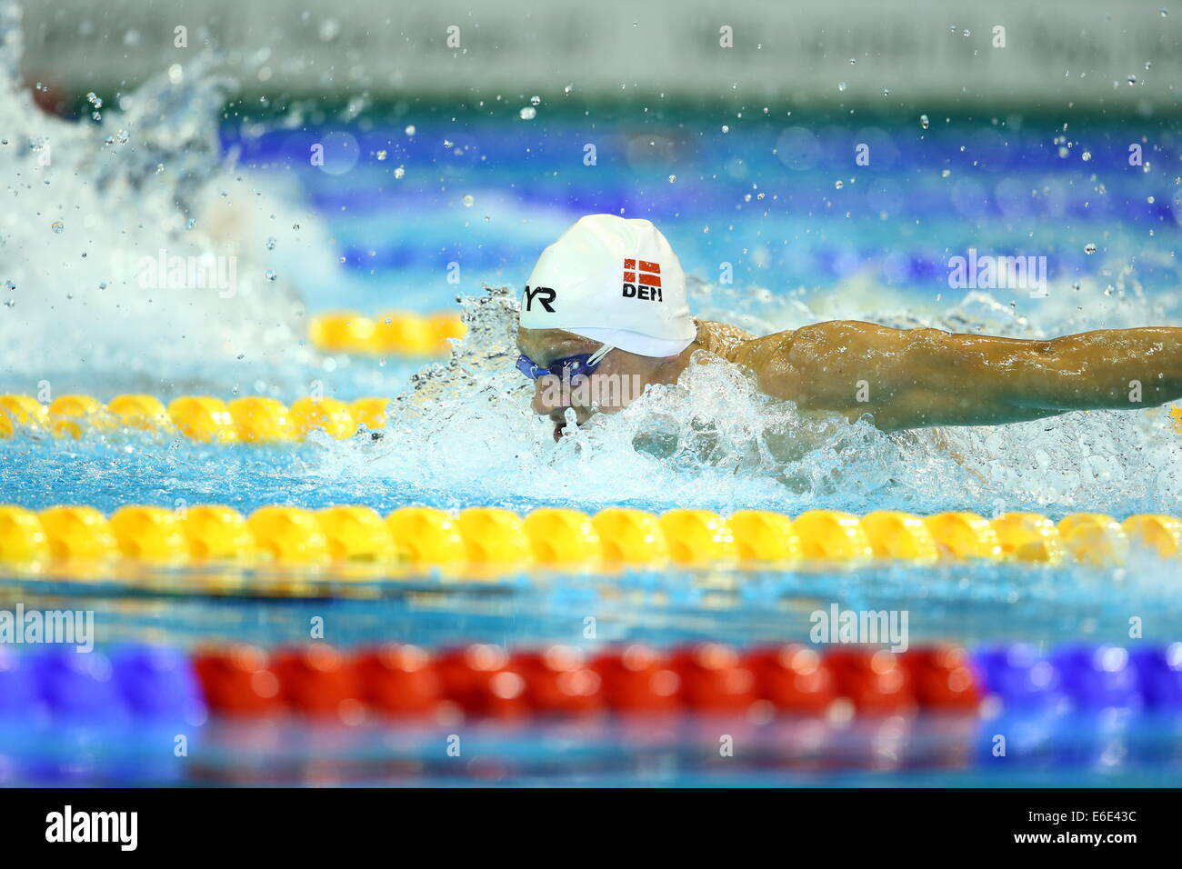 Berlin, Germany. 21st Aug, 2014. Viktor B. Bromer of Denmark competes ...