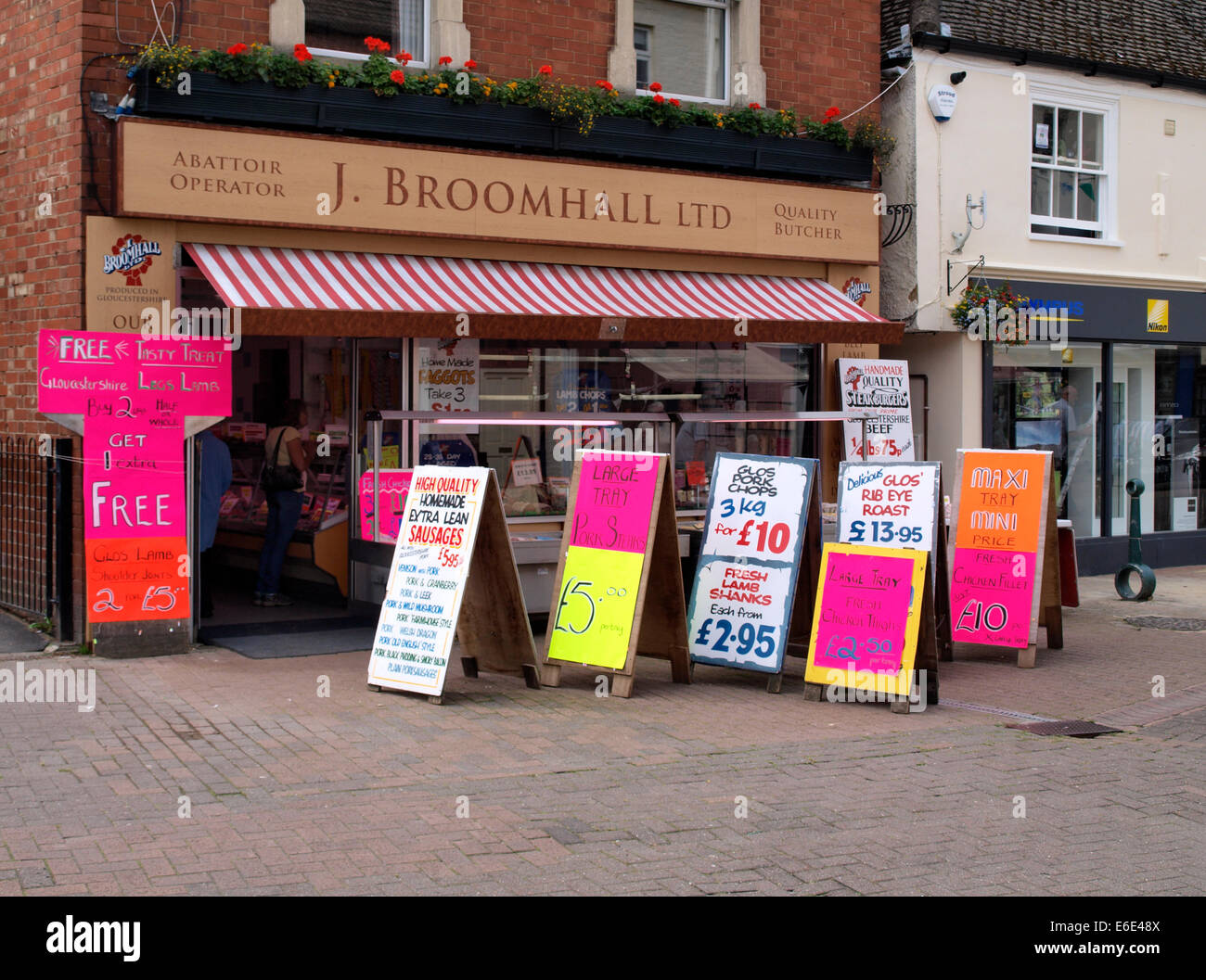 J. Broomhall butchers, Dursley, Gloucestershire, UK. Lots of ...
