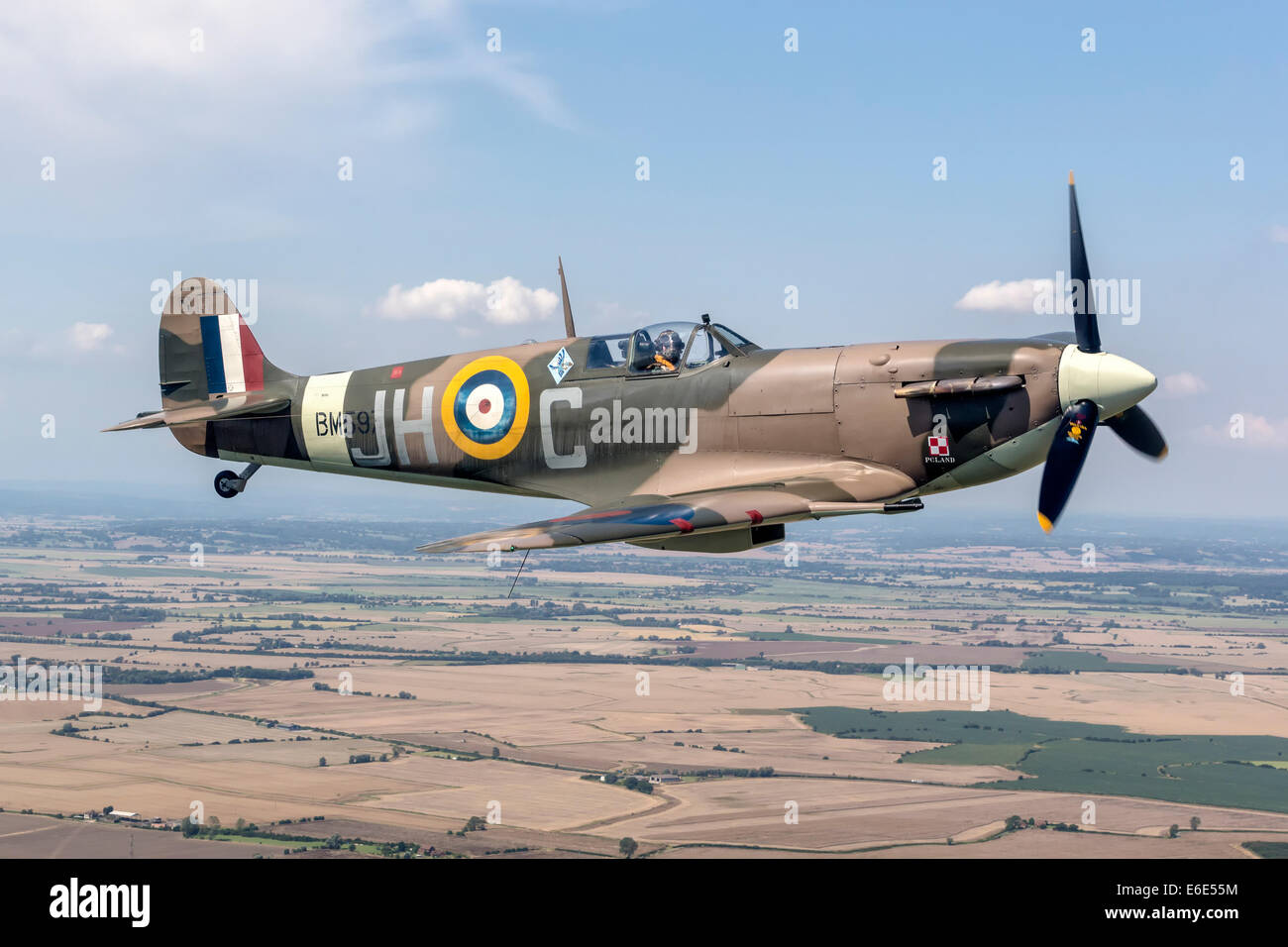 Vickers Supermarine Spitfire Vb of the RAF - classic WW2 fighter Stock ...