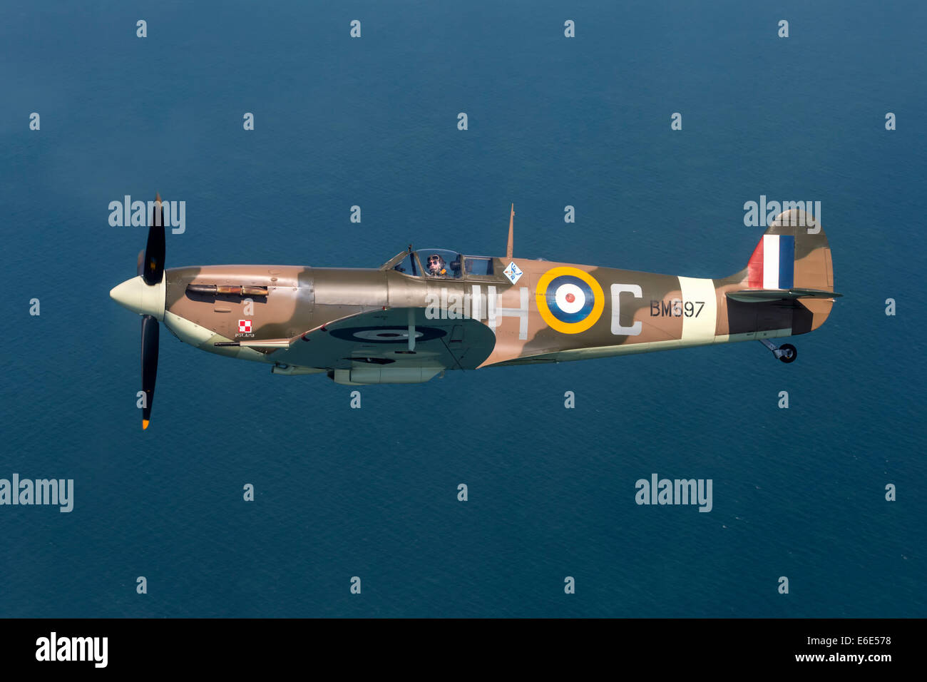 Vickers Supermarine Spitfire Vb of the RAF - classic WW2 fighter Stock ...