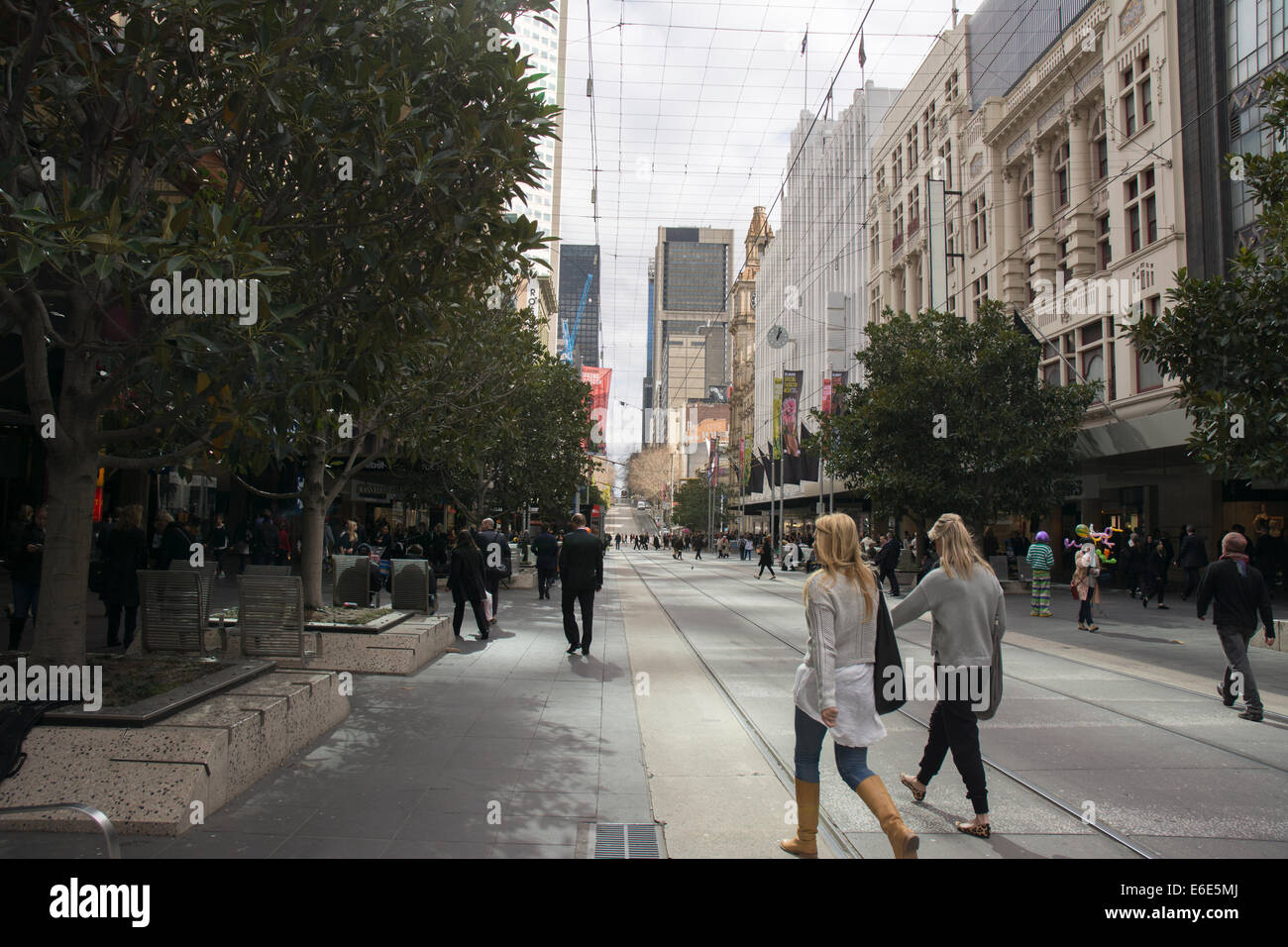 Bourke Street Mall, Melbourne Australia Stock Photo - Alamy