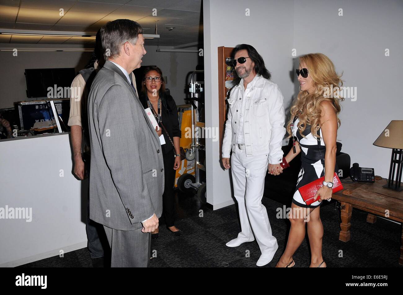 Los Angeles, CA, USA. 21st Aug, 2014. Marco Antonio Solis, Cristian ...