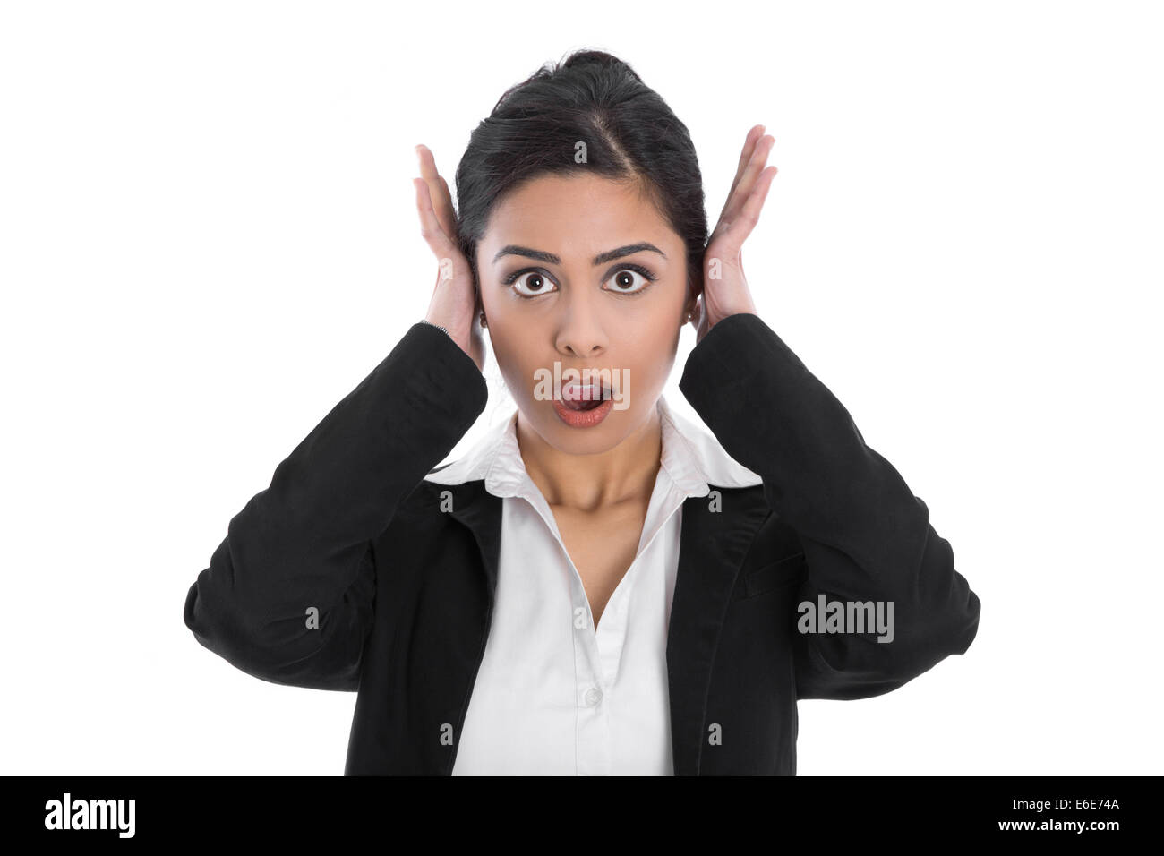 Indian woman face shock hi-res stock photography and images - Alamy