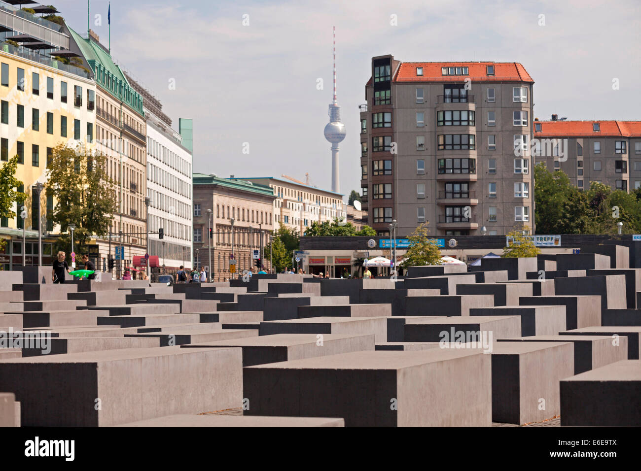 stelae of the Memorial to the Murdered Jews of Europe or Holocaust ...