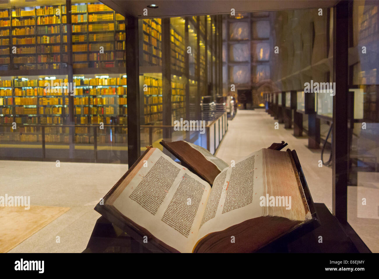 Gutenberg bible at the Beinecke Rare Book and Manuscript Library at ...