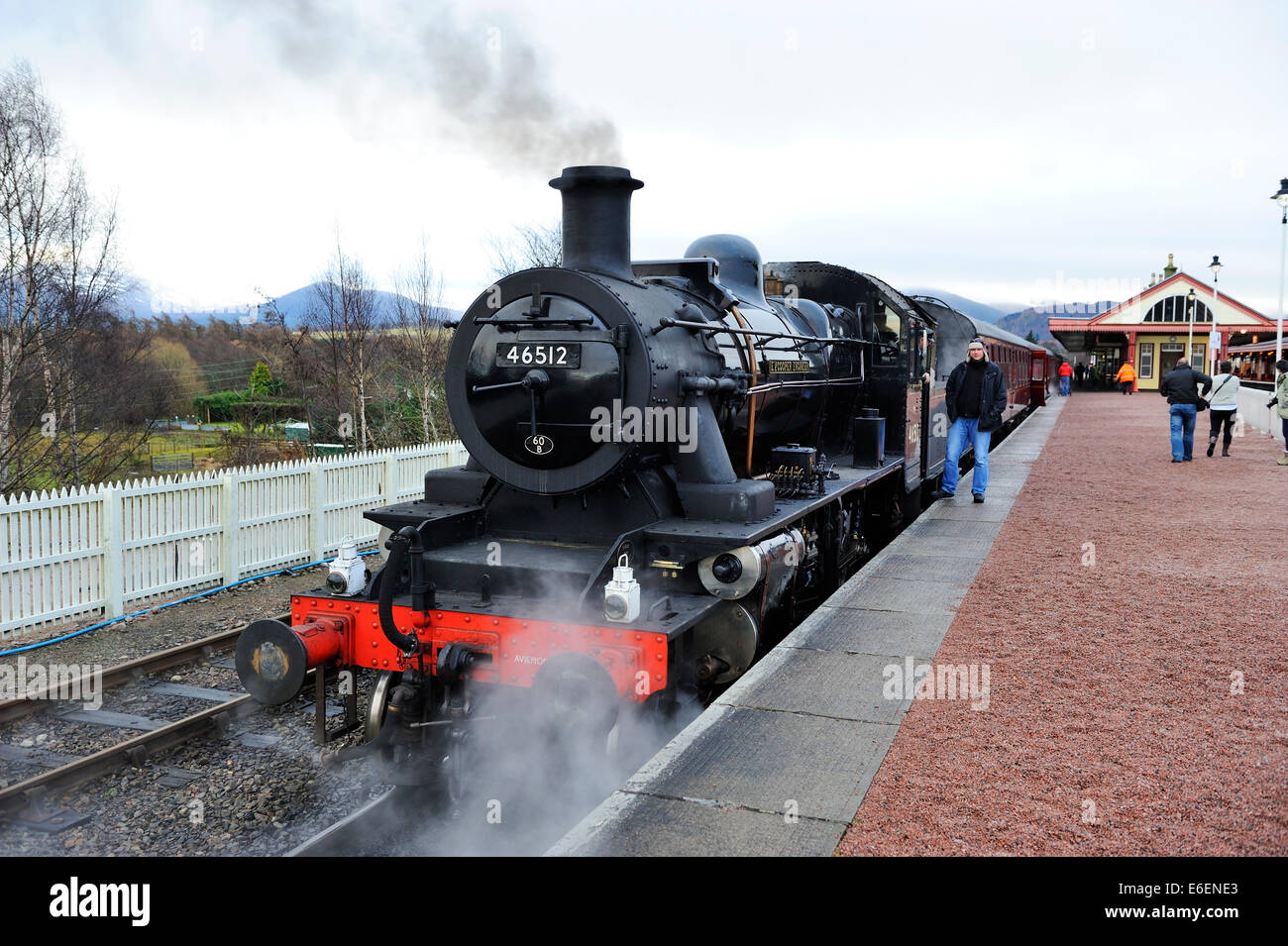 Steam locomotive engineer on strathspey hi-res stock photography and ...