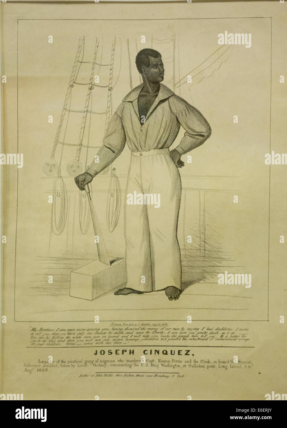 Joseph cinque amistad hi-res stock photography and images - Alamy