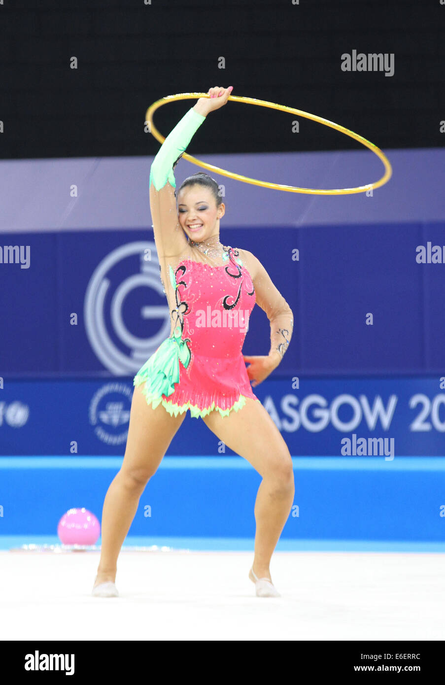 Gemma LIGHTBOURNE of Bermuda in the Rhythmic Gymnastics (hoop section ...