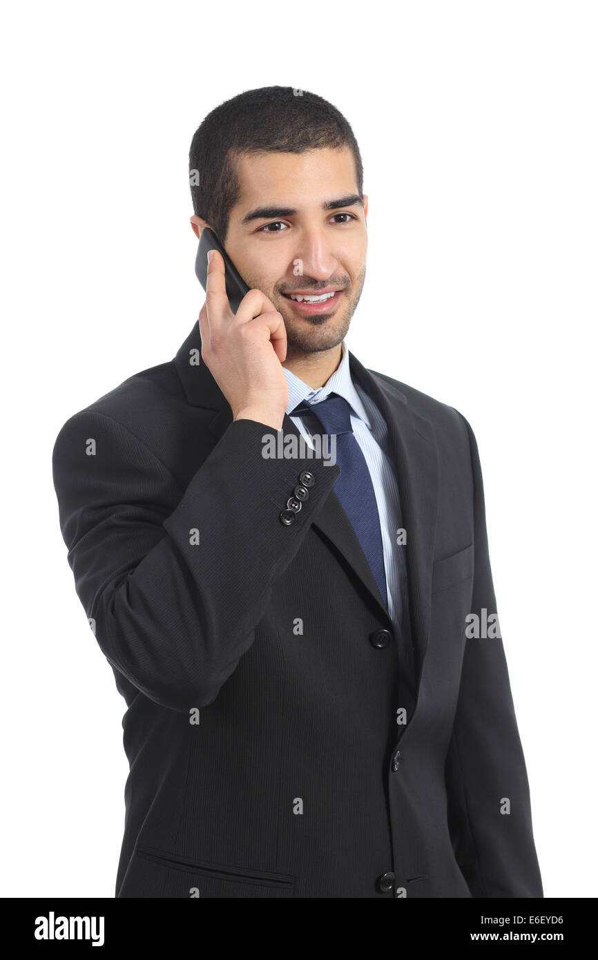 Young arabic businessman talk hi-res stock photography and images - Alamy