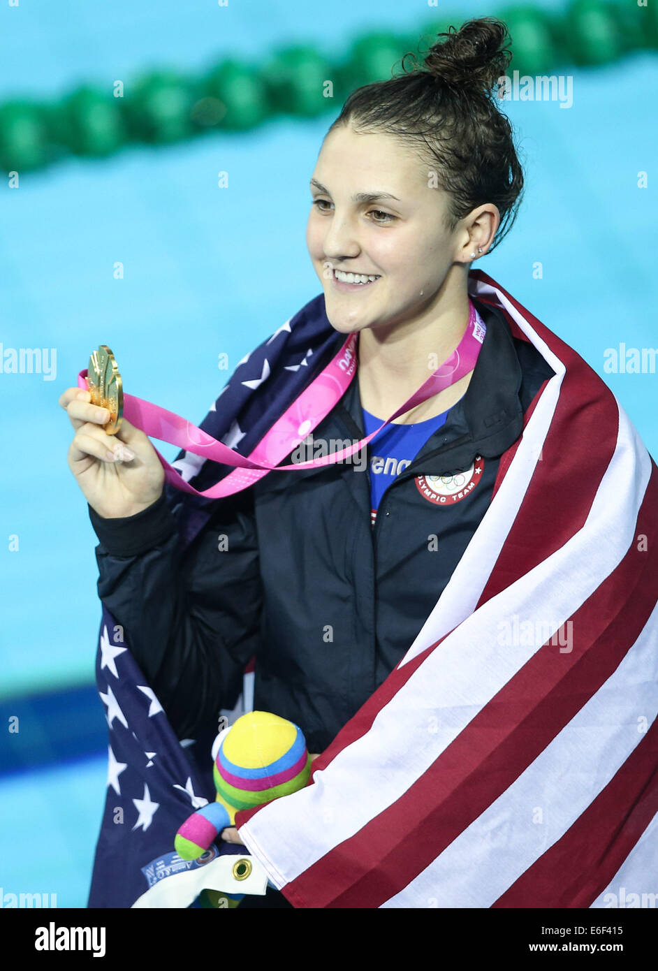 Nanjing, China's Jiangsu Province. 22nd Aug, 2014. Gold medalist Hannah ...