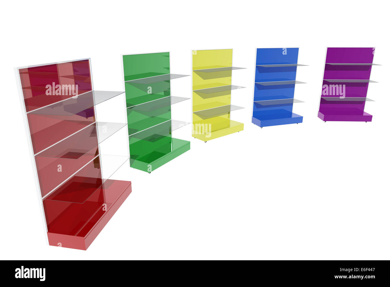 Colorful furniture shelves Stock Photo - Alamy