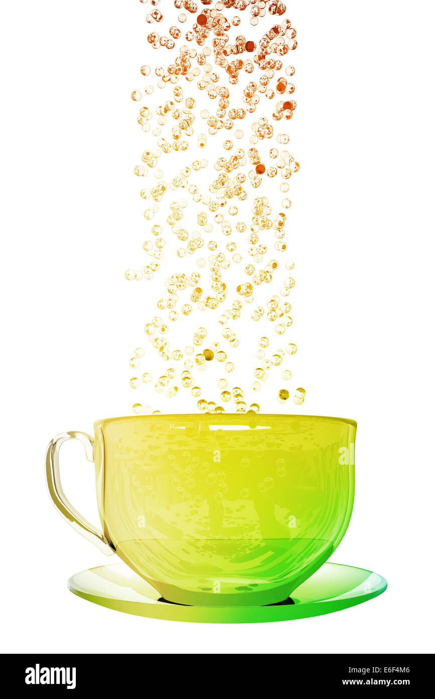 Bubbles and coffe cup Stock Photo - Alamy