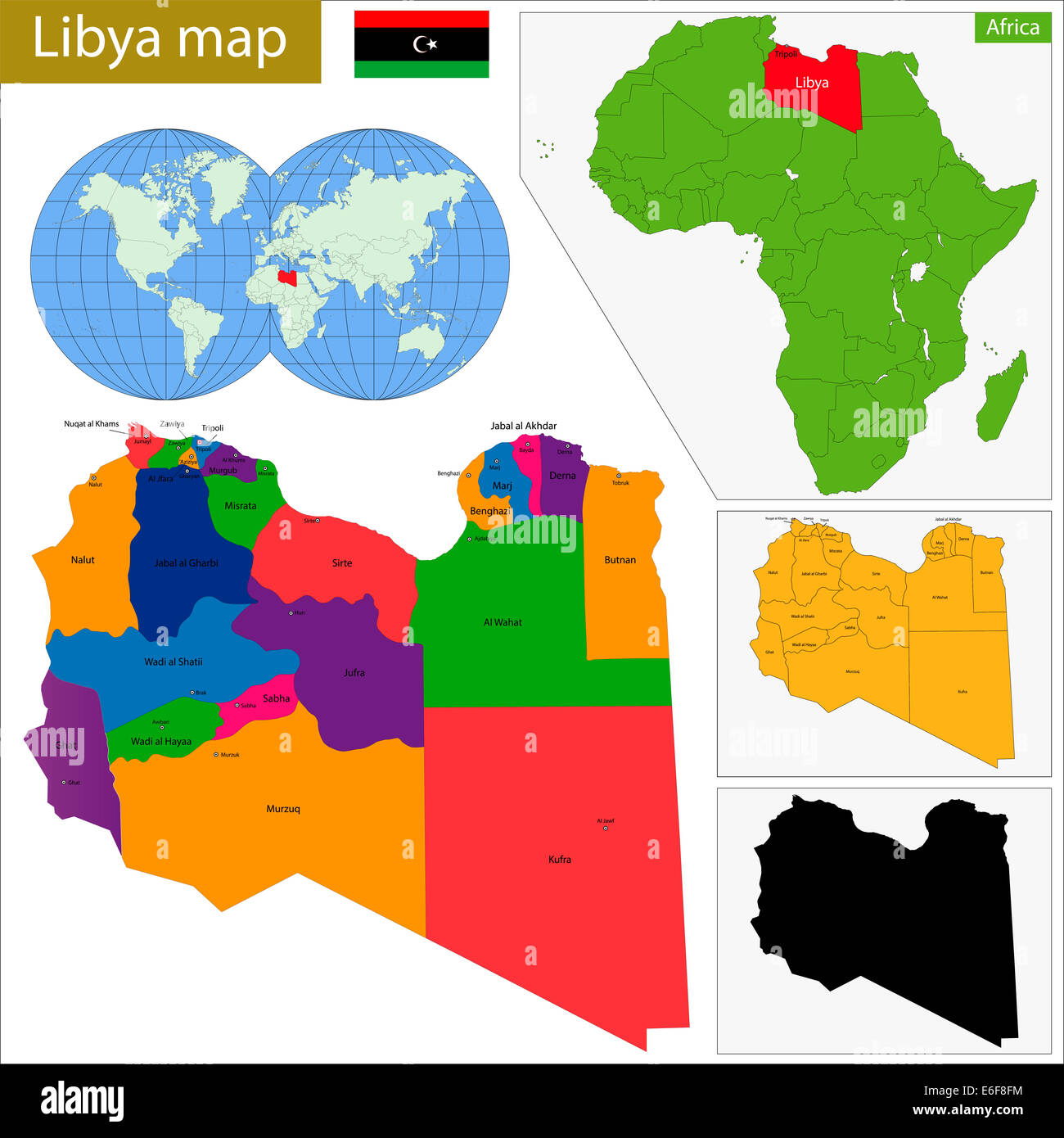 Arab maghreb map hi-res stock photography and images - Alamy