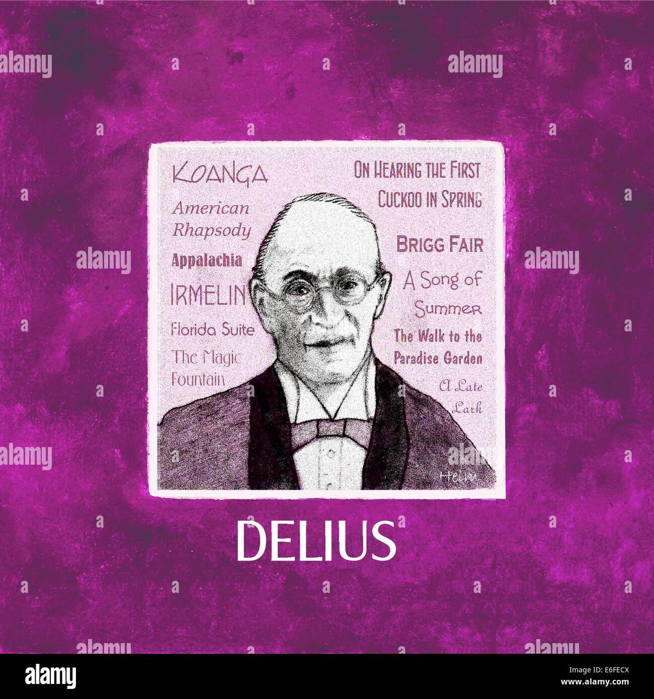 Frederick Delius, 1862-1934, English composer, portrait Stock Photo - Alamy