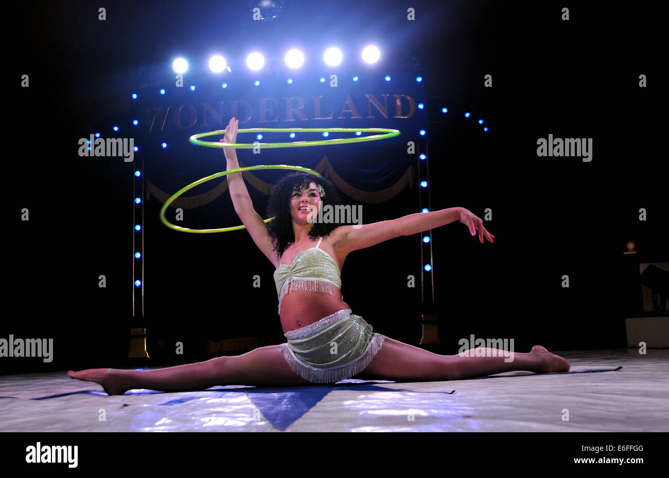 Hula Hoop performer Lisa Sampson from Steyning at the Circus Wonderland ...