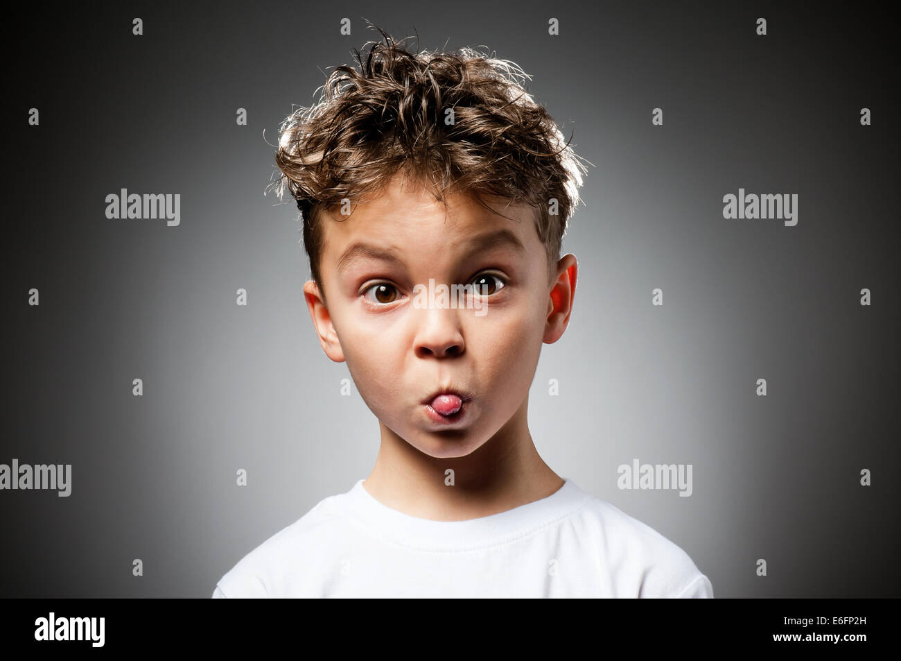 Boy crazy hair hi-res stock photography and images - Alamy
