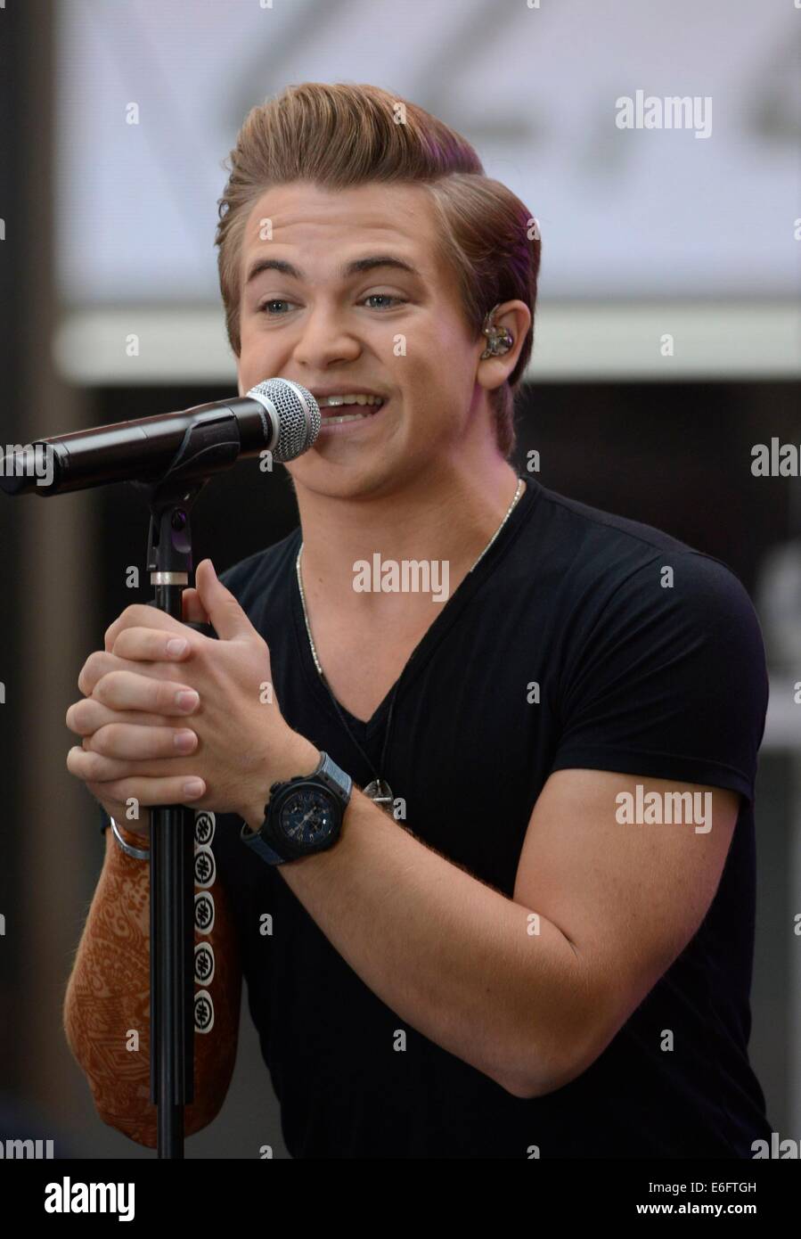 New York, NY, USA. 22nd Aug, 2014. Hunter Hayes on stage for NBC TODAY ...