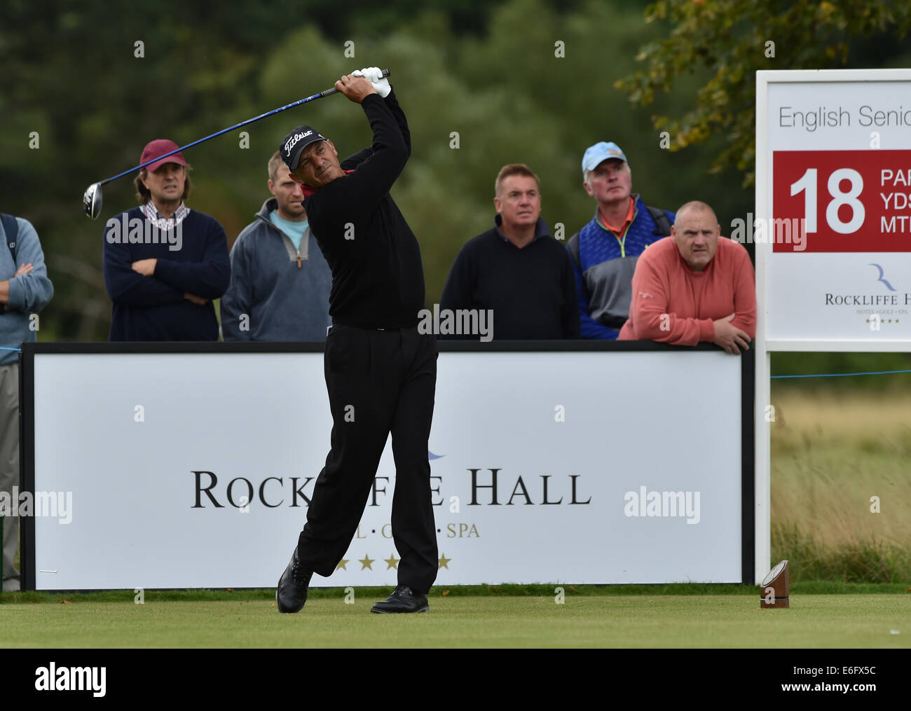 Darlington, UK. 22nd Aug, 2014. English Senior Open Golf. Rockcliffe ...