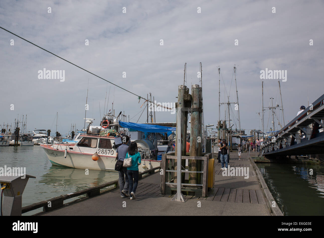 Steveston fish market fisherman wharf Vancouver Stock Photo - Alamy