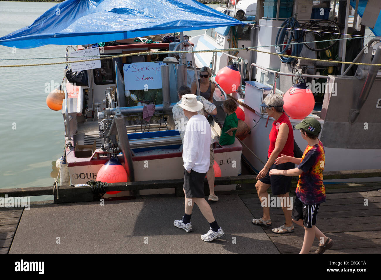 tourist fishing boat fish market Steveston Vancouver Stock Photo - Alamy