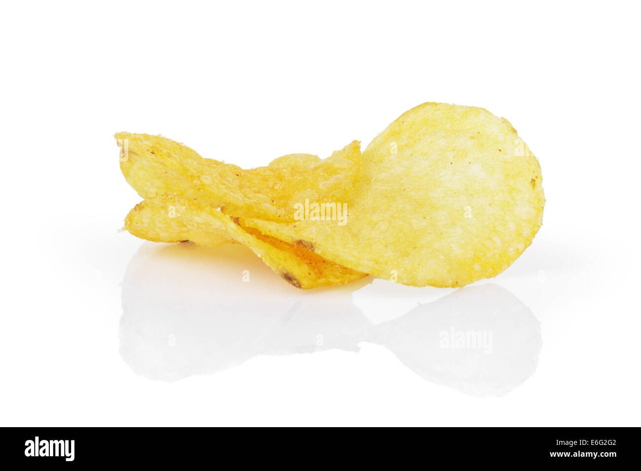 Heap of paprika potato chips on rustic hi-res stock photography and ...