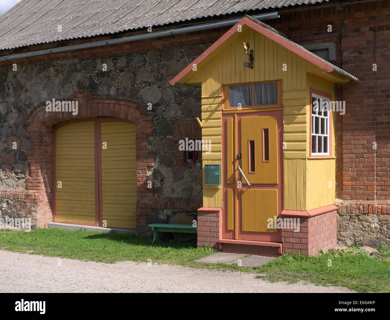 Building Facade. Varnja Village Bank Of Peipsi. Estonia Stock Photo - Alamy