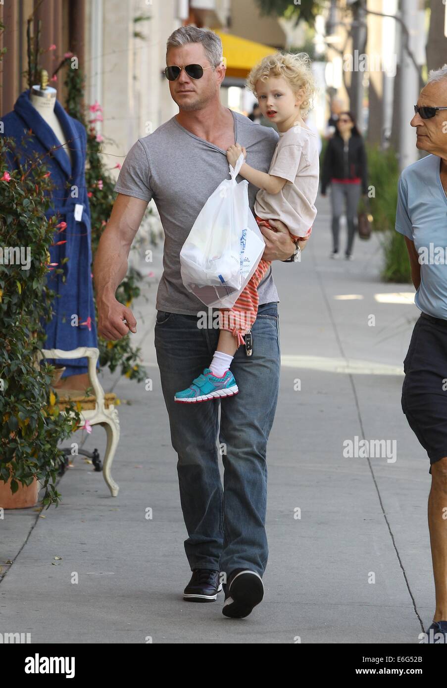 Eric Dane out and about with his daughter, Billie in Beverly Hills ...