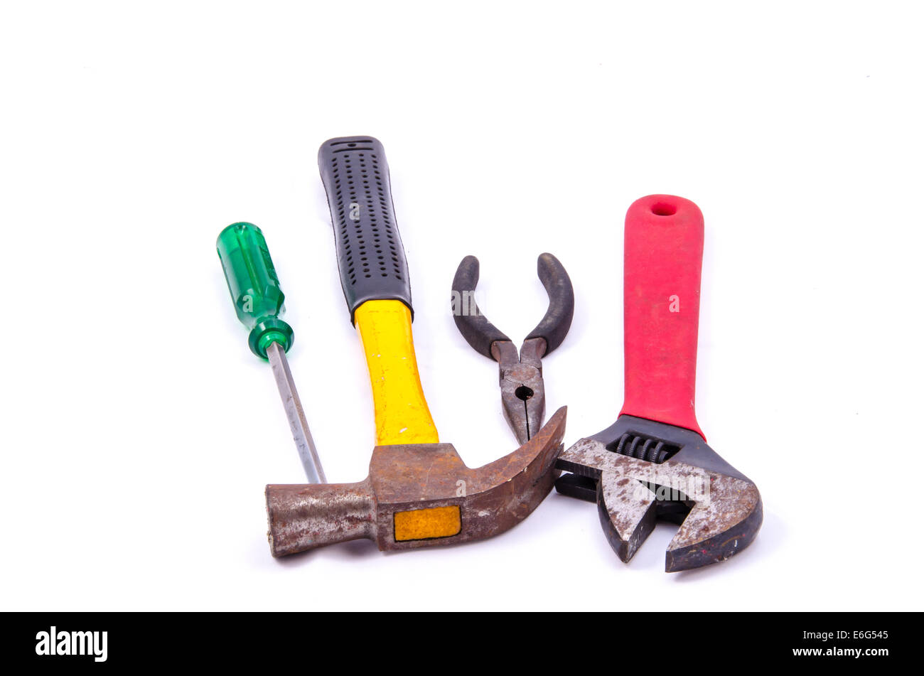 mechanic tool on white background Stock Photo - Alamy