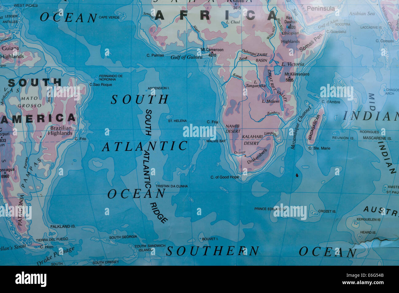 Detailed Globe of the earth Stock Photo - Alamy