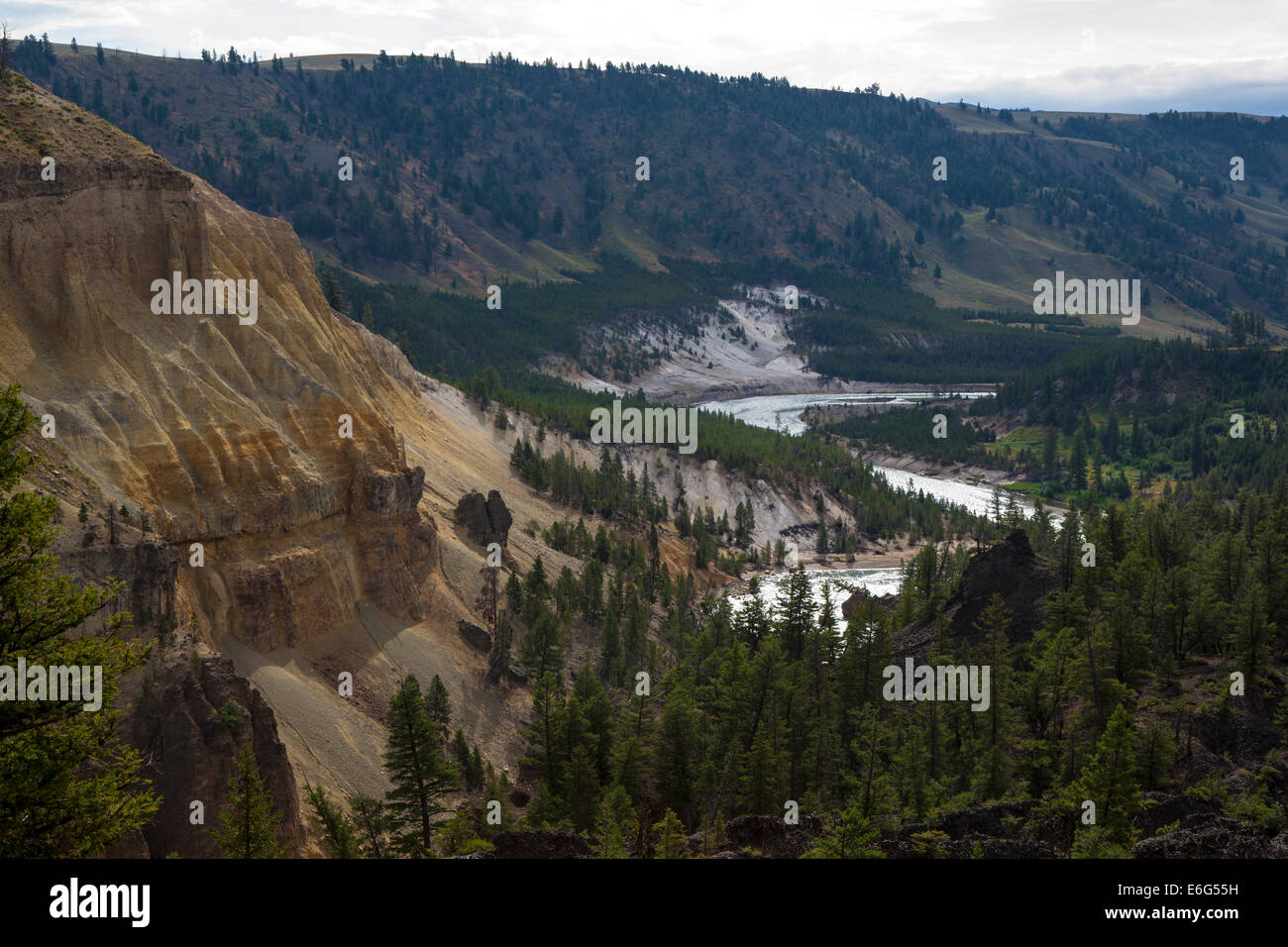 The Grand Canyon of Yellowstone, in Yellowstone National Park, Wyoming ...