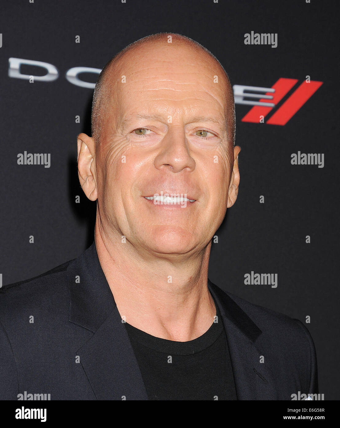 BRUCE WILLIS US film actor in August 2014. Photo Jeffrey Mayer Stock ...