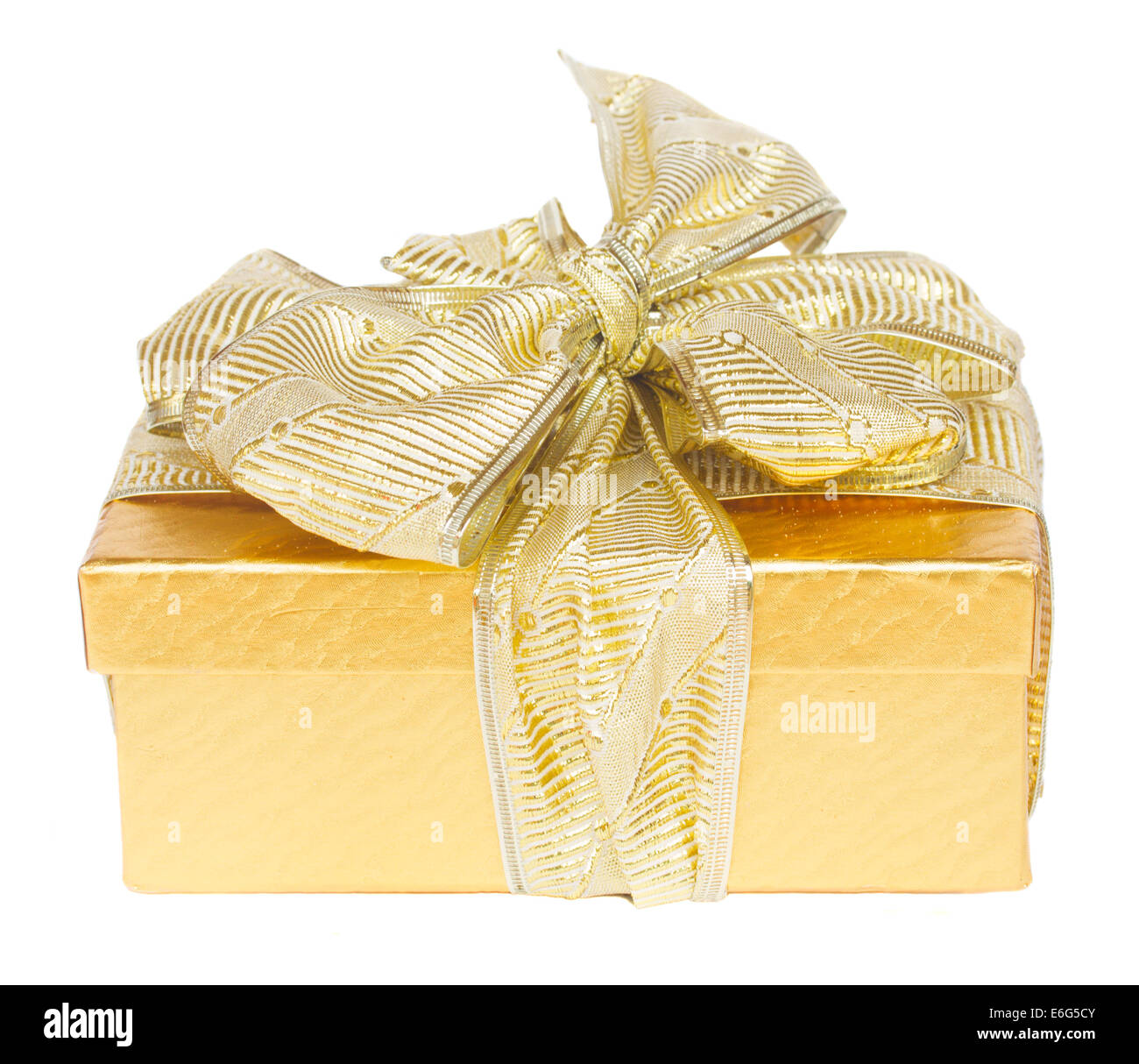 golden gift box Stock Photo - Alamy