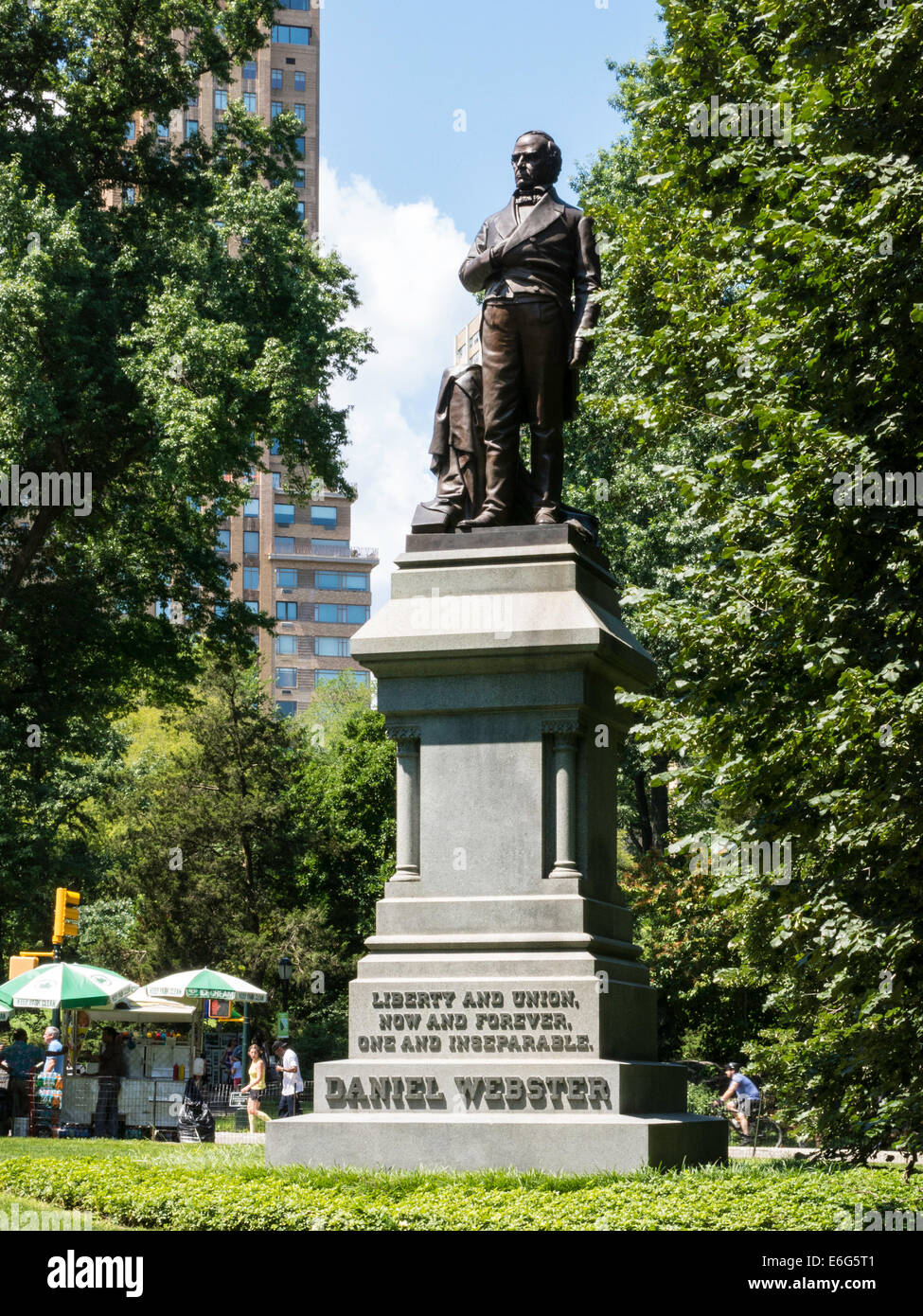 Statue of Daniel Webster, Central Park, NYC Stock Photo - Alamy