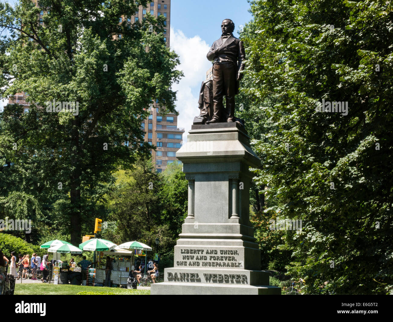 Statue of Daniel Webster, Central Park, NYC Stock Photo - Alamy