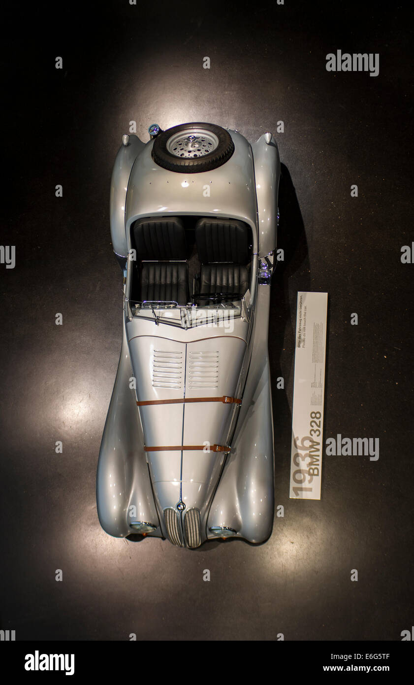 BMW 328 car at BMW Welt (BMW World) in Munich, Germany, BMW Welt is an ...