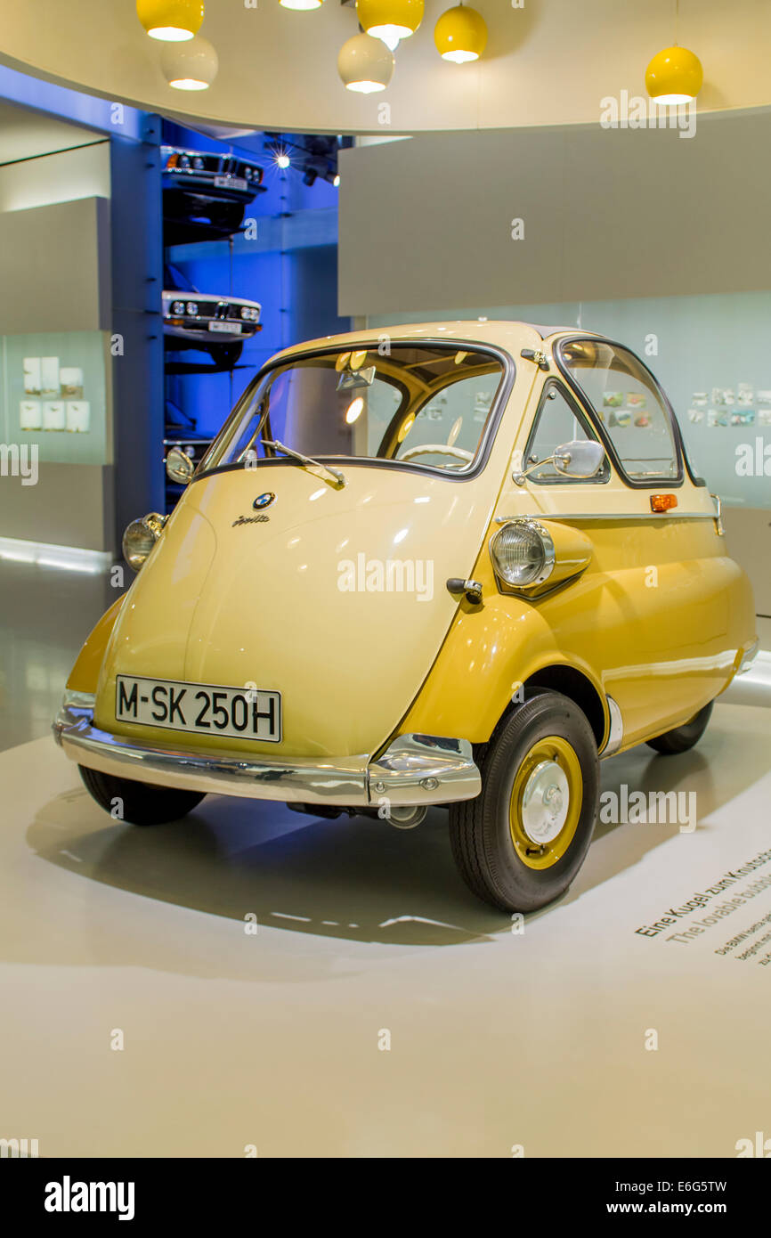 BMW Isetta car at BMW Welt (BMW World) in Munich, Germany, BMW Welt is ...