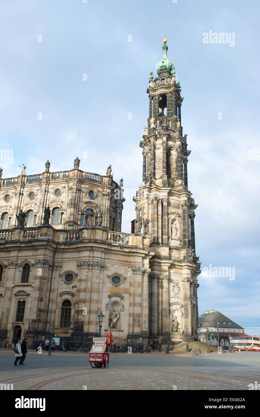 Cathedral of the Holy Trinity (Katholische Hofkirche) in Dresden ...