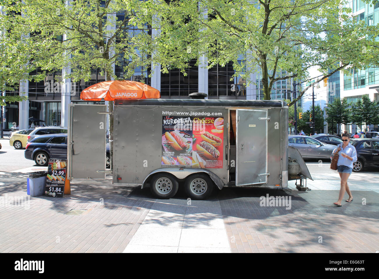 Japadog Japanese style hot dog Vancouver Stock Photo - Alamy