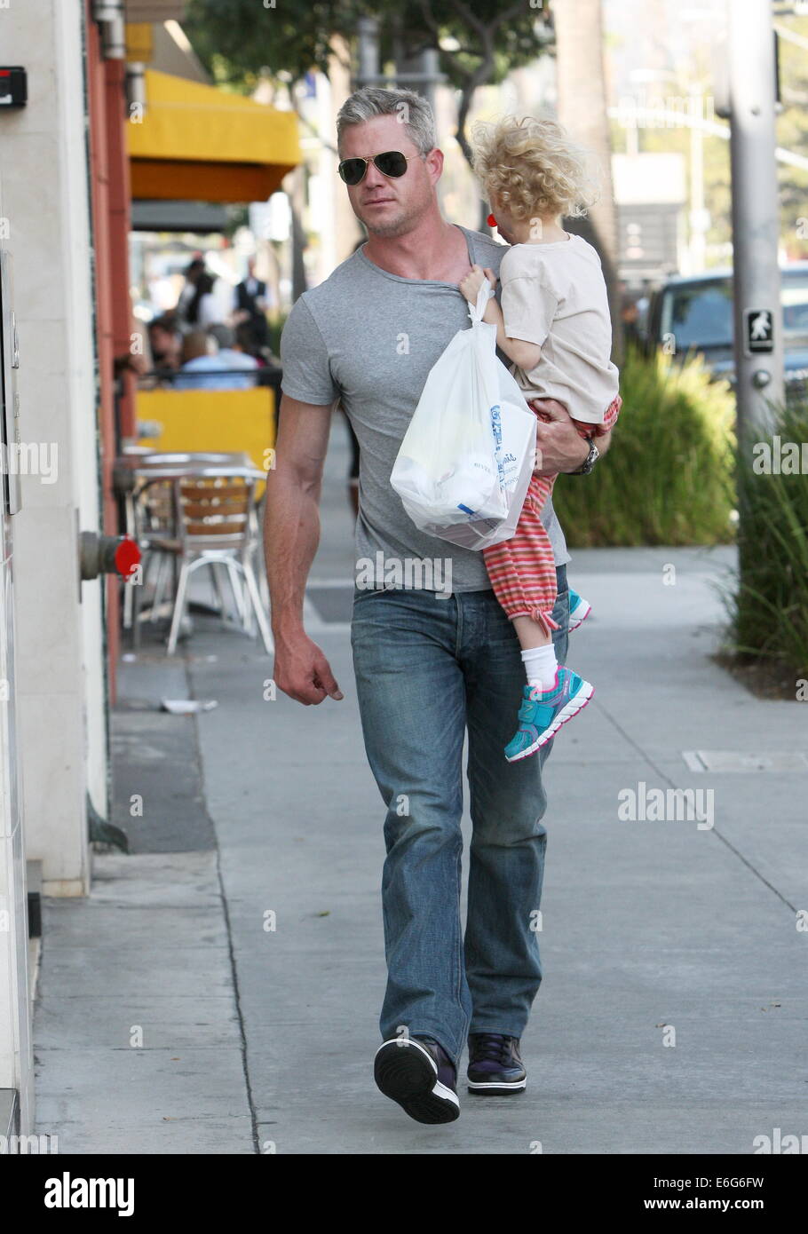 Eric Dane out and about with his daughter, Billie in Beverly Hills ...