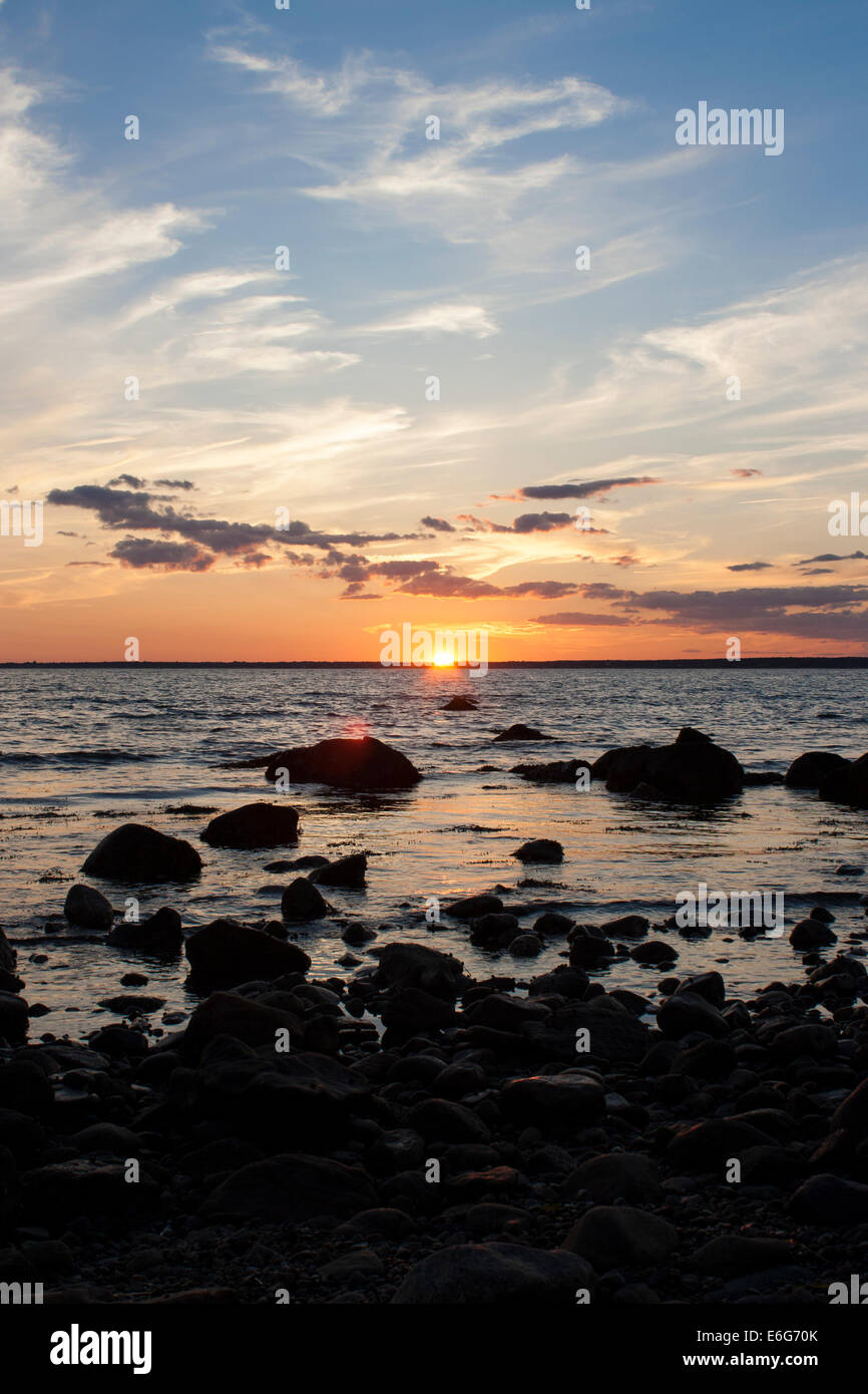 Beach Sunset. Westport, MA Stock Photo - Alamy