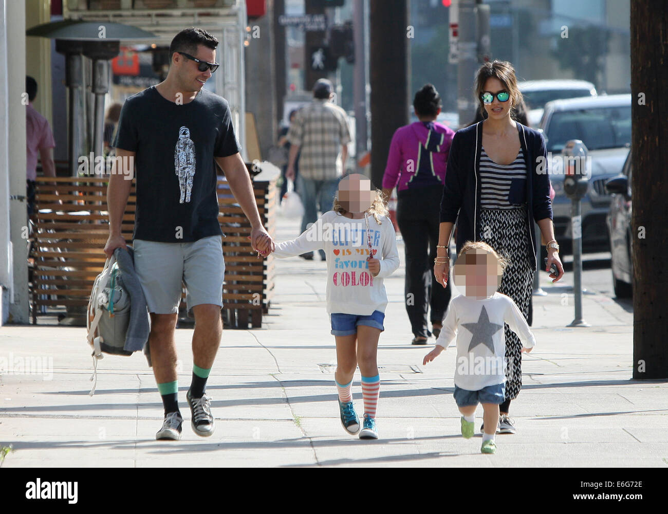 Jessica Alba and husband, Cash Warren out and about with their ...