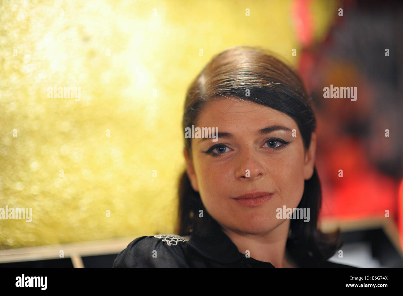 Berlin, Germany. 21st Aug, 2014. British singer Gemma Ray presents her ...