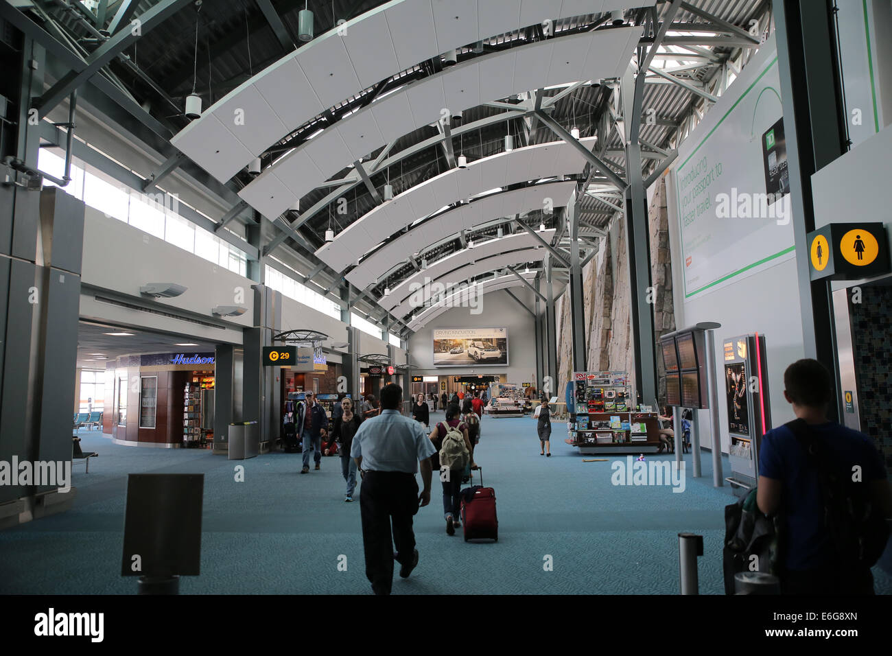 Vancouver airport terminal interior Stock Photo - Alamy