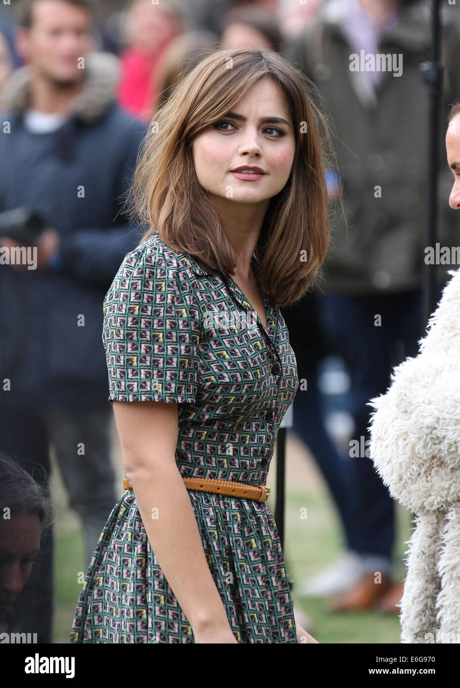 London, UK, 22nd August 2014. Peter Capaldi and Jenna Coleman attend a ...