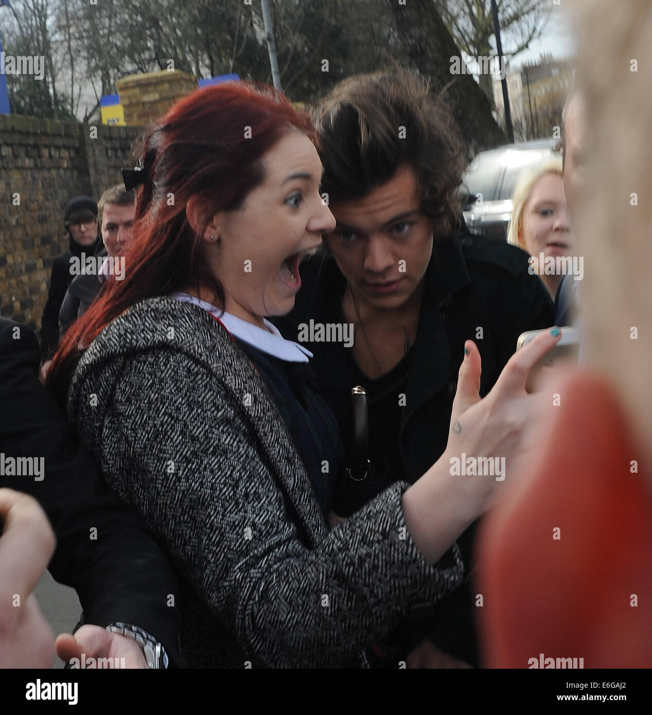 Celebs Leaving Burberry Fashion Show at kensington gardens. Harry ...