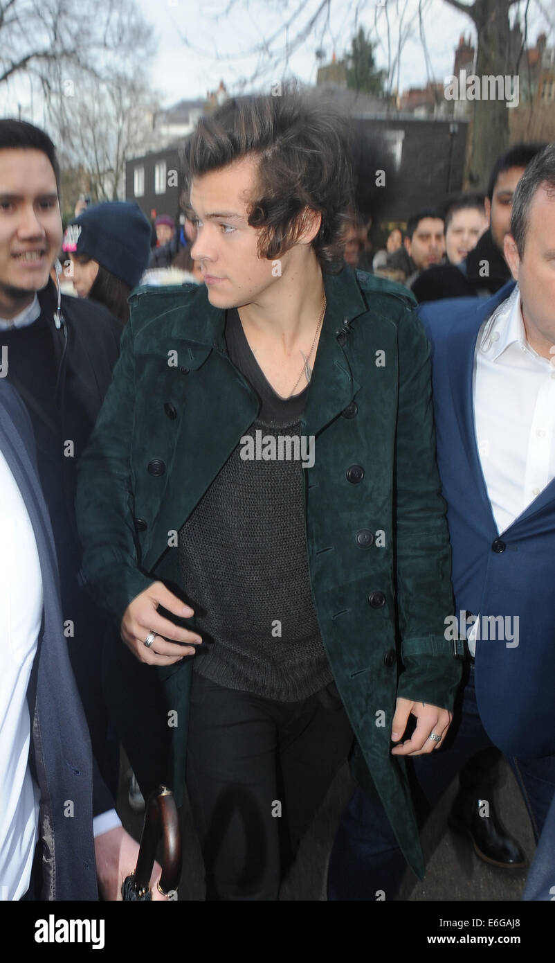 Celebs Leaving Burberry Fashion Show at kensington gardens. Harry ...